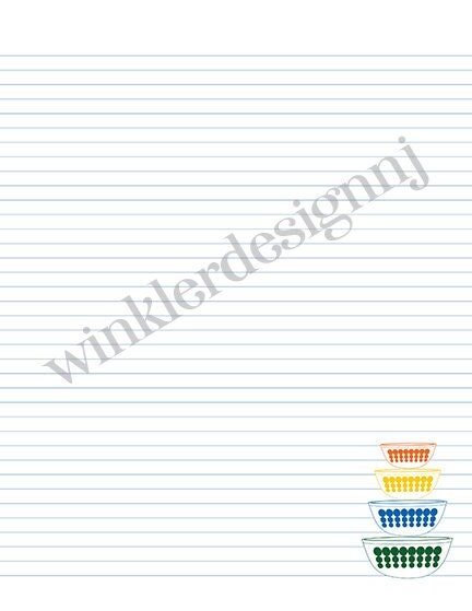 Pyrex Stationary -8.5x11- Dots Pattern - Printable - Etsy