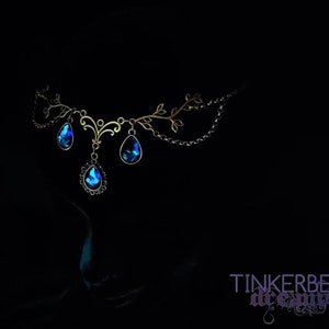 Fairy Wedding Elven Headpiece Forhead Jewelry Tiara Shooting Festival ...