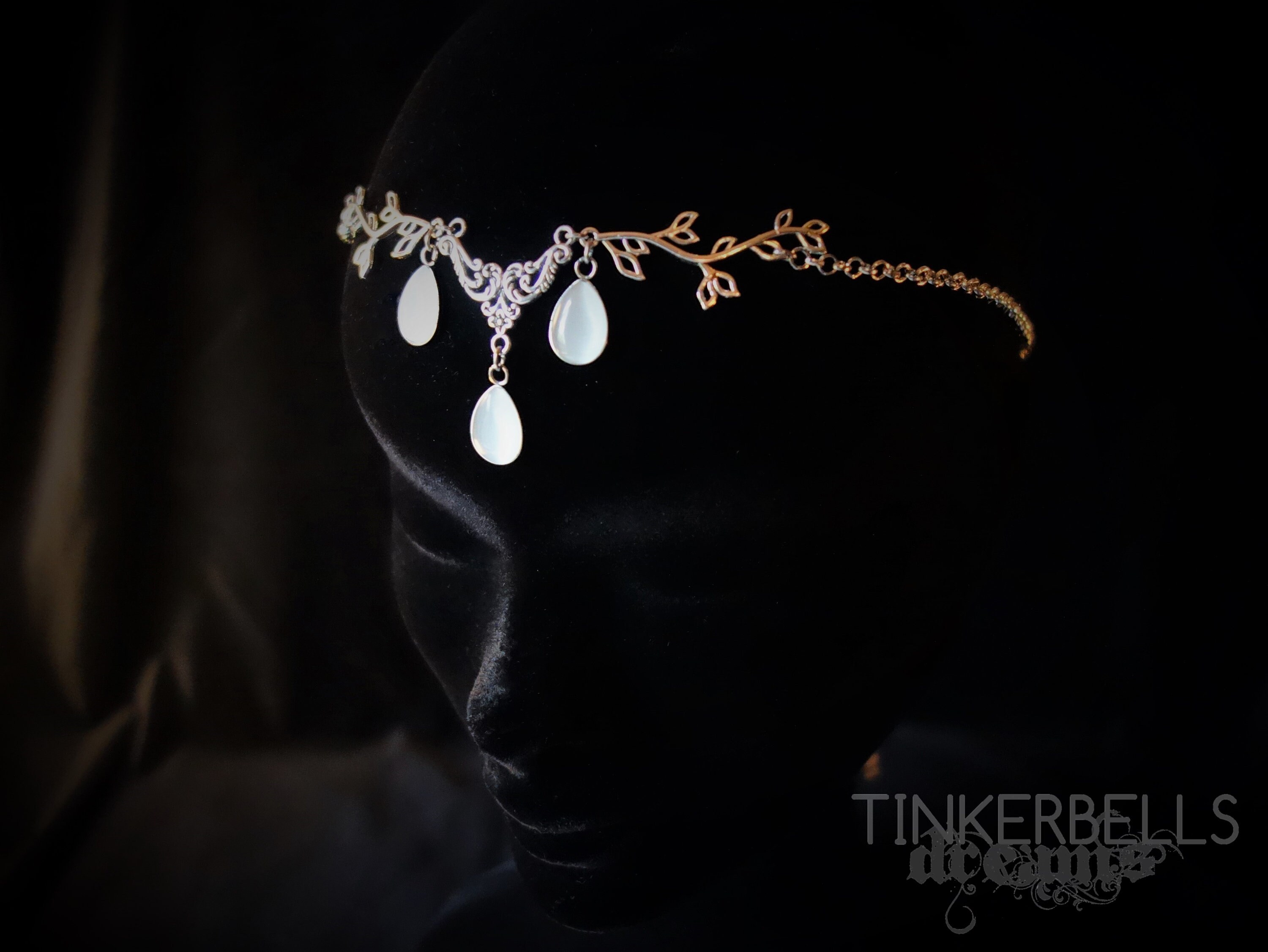 Fairy wedding elven headpiece forhead jewelry tiara shooting | Etsy