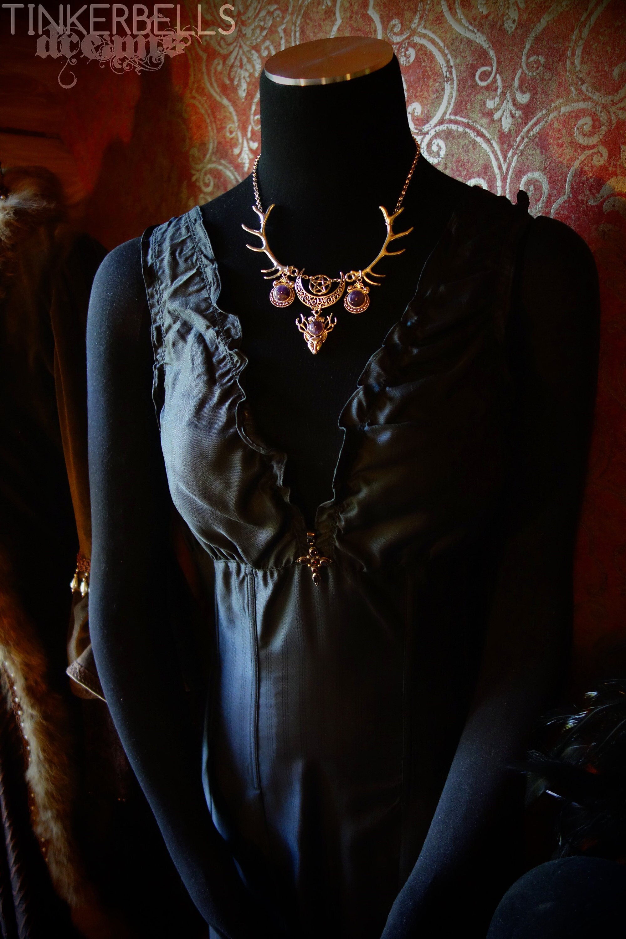 Necklace Amethyst Wicca Pagan Medieval Vintage Gothic Wiccan | Etsy
