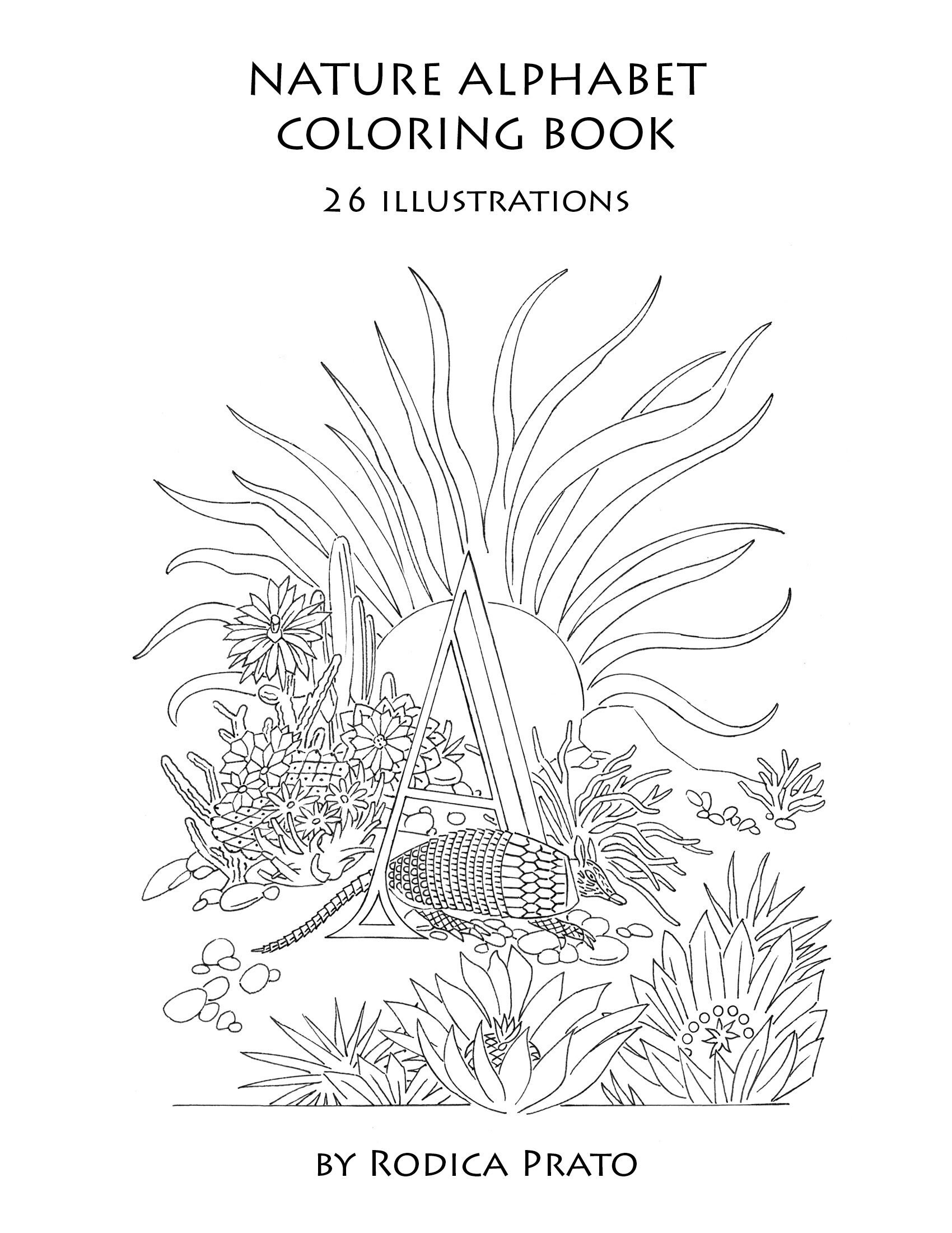 Nature Alphabet Coloring Book - Etsy