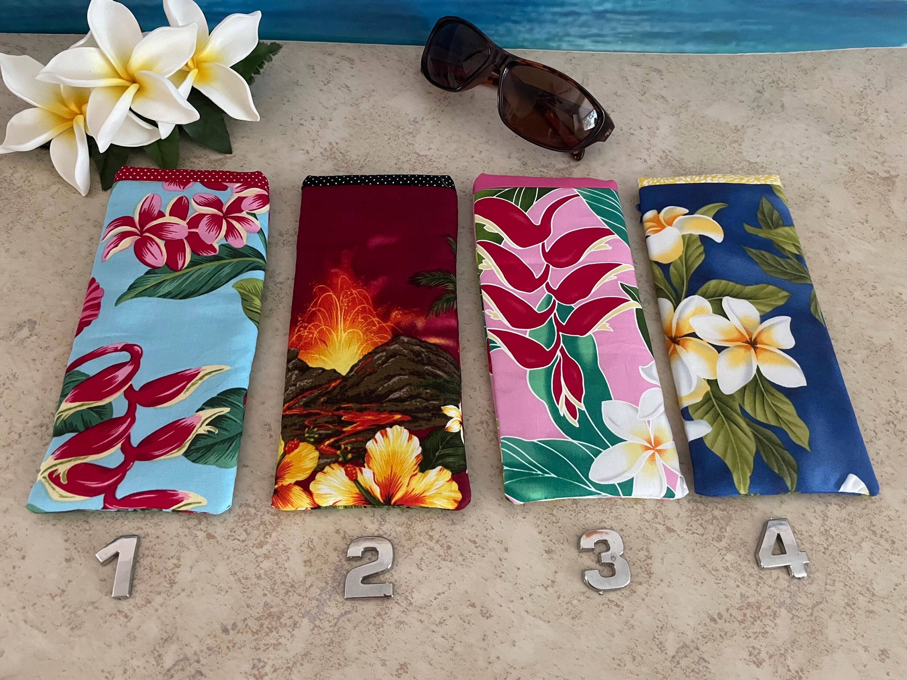 Hawaiian Sunglass Case Hawaiian Fabric Sunglass Case Aloha Etsy