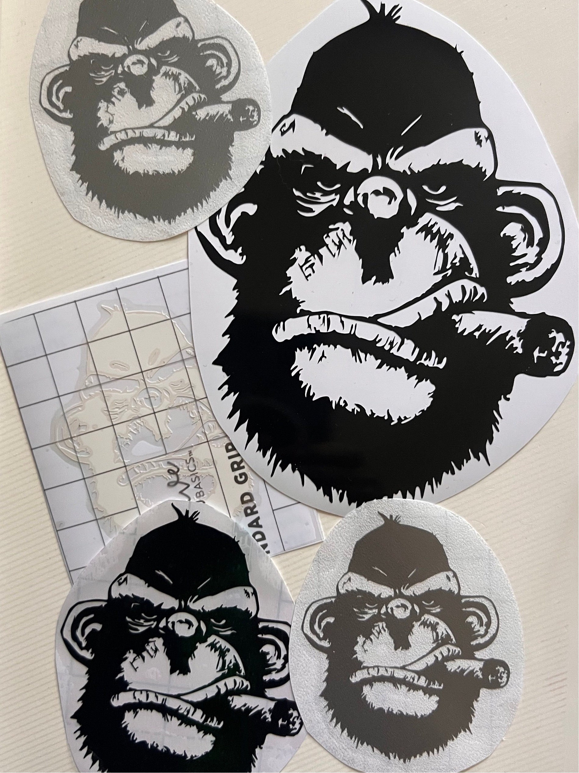 Cigar Decal Cigar Smoking Ape Vinyl Decal Humidor Window - Etsy
