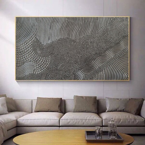 Silver Abstract Art - Etsy