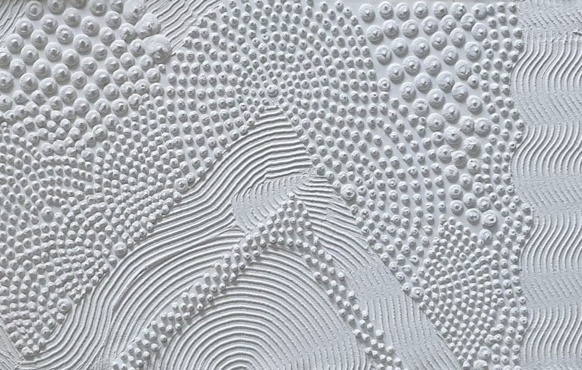 White Rich Texture Painting Oversize Wall Art Rich Texture | Etsy