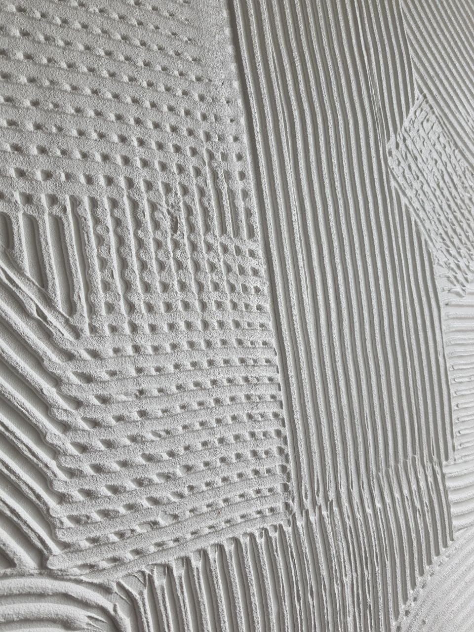 White Rich 3d Texture Large Paintings Oversize Set of 3 - Etsy