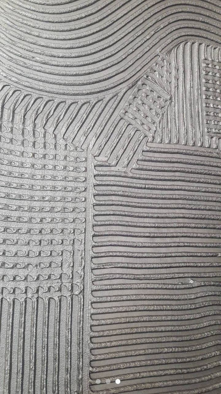 Large Painting Oversize Texture Silver Metallic Abstract Wall | Etsy