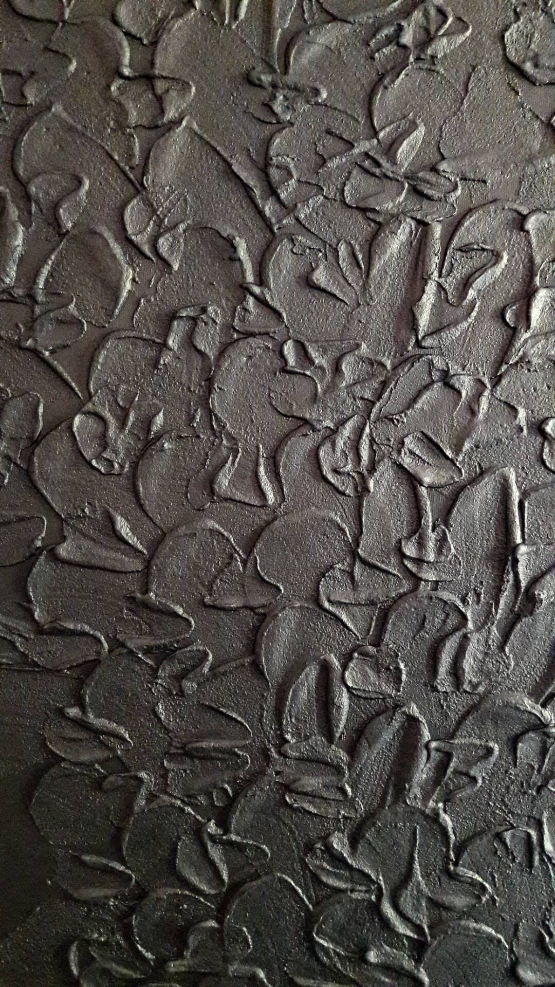 Black Extra Large Original Rich Texture Art Canvas Abstract | Etsy