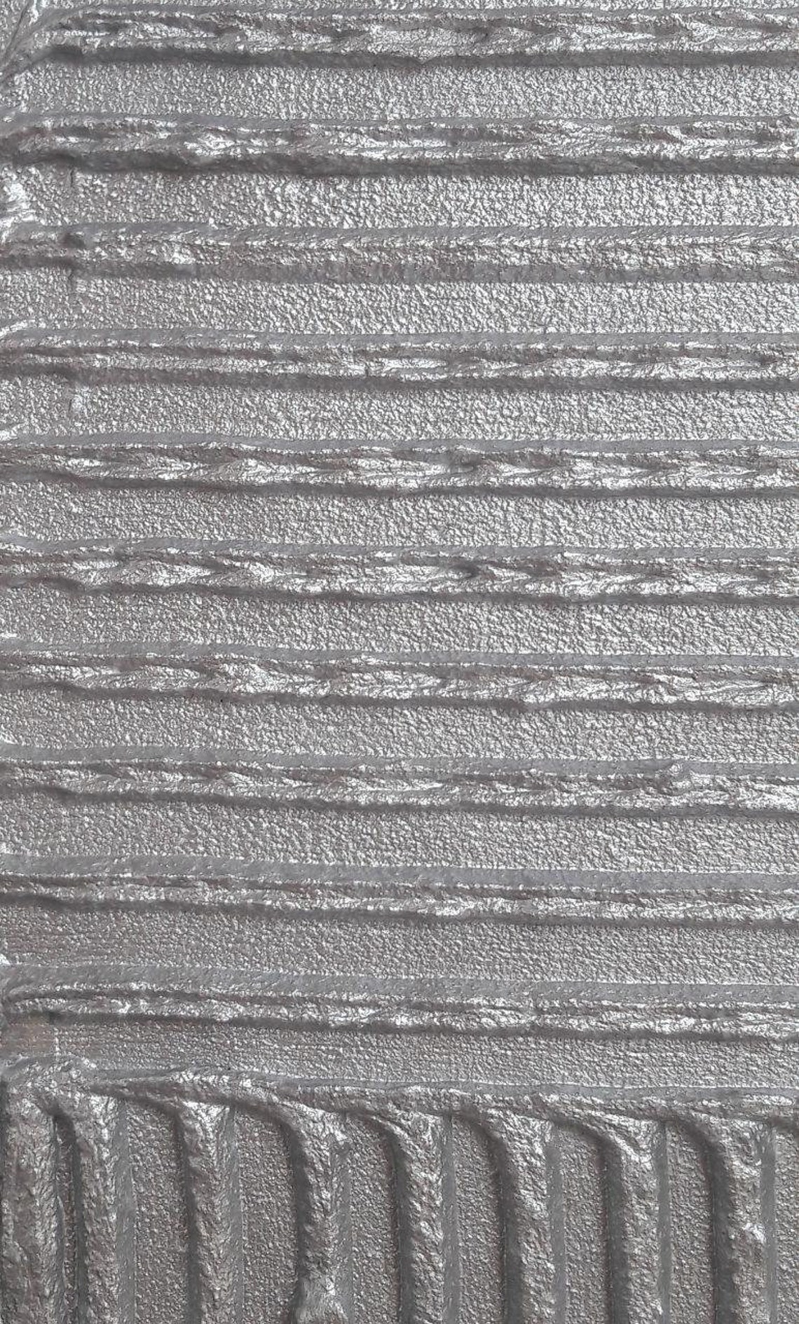 Large Painting Silver Texture Black Square Oversize Abstract - Etsy