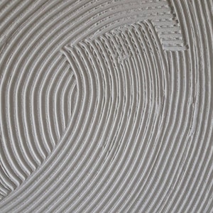 White Square 3D Texture Painting, Oversize Wall Art Rich Texture ...