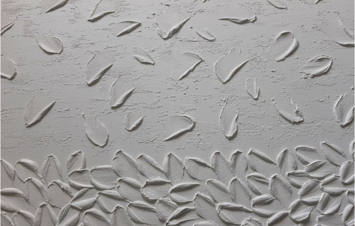 White Rich Texture Painting Oversize Wall Art Rich Texture | Etsy