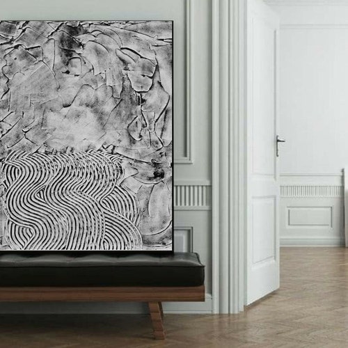 Extra Large Abstract Wall Art Rich Textured Painting Canvas | Etsy