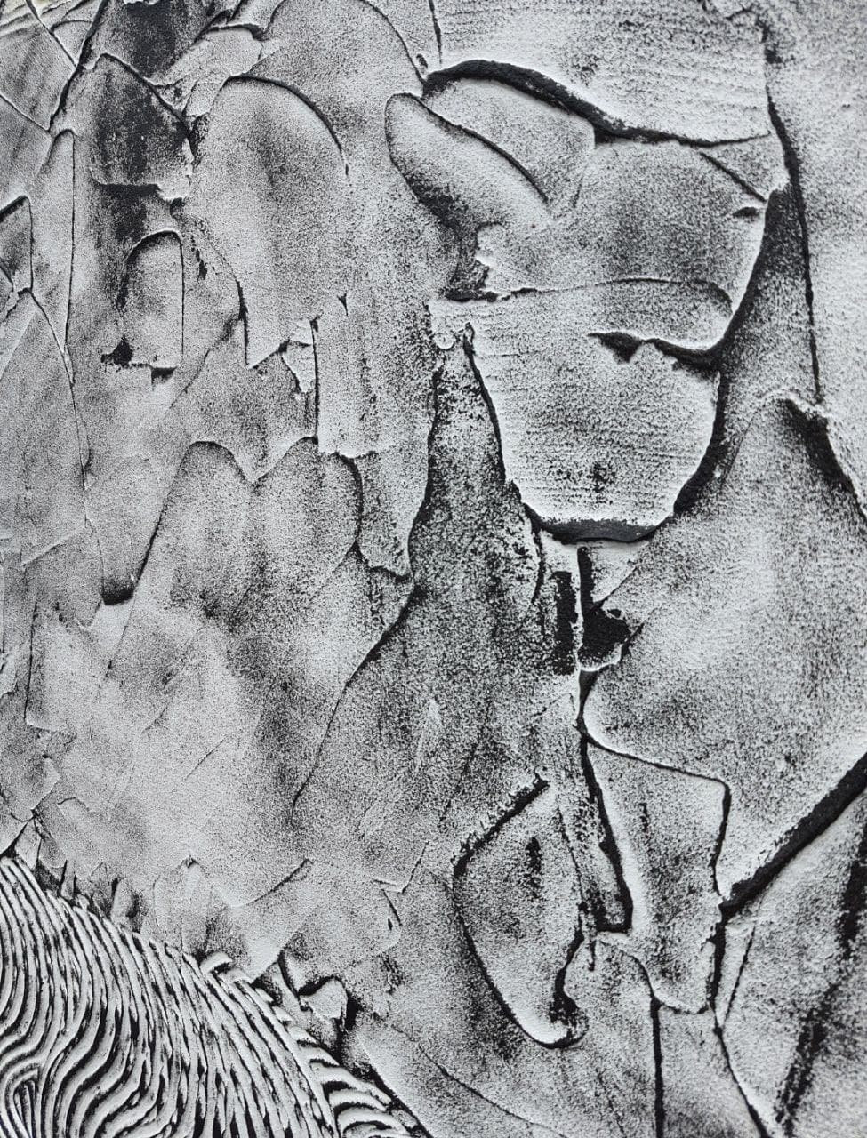 White & Black Extra Large Original Texture Art Canvas - Etsy