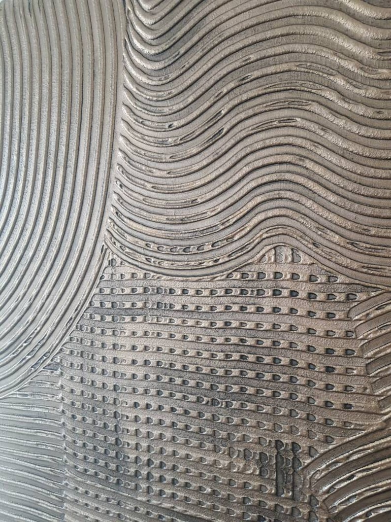 Large Bronze Painting Vintage Texture Oversize Metallic - Etsy