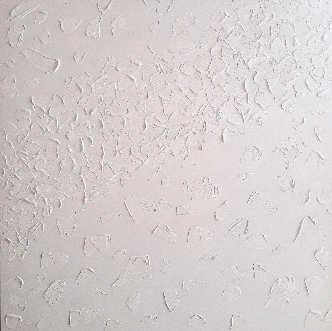 White Rich Texture Large Painting Oversize Monochrome - Etsy
