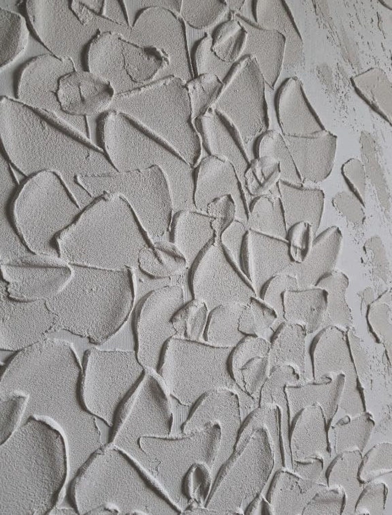 White Rich Texture Painting Oversize Wall Art Rich Texture - Etsy