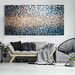 Large Painting Gold Silver Texture Abstract Living Room - Etsy