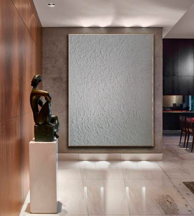Extra Large White Rich Texture Original Art Canvas Abstract - Etsy