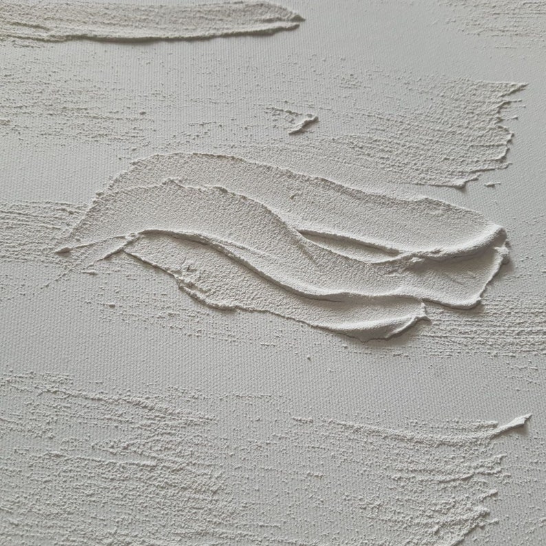 Rich White Texture Extra Large Original Art Canvas Abstract - Etsy