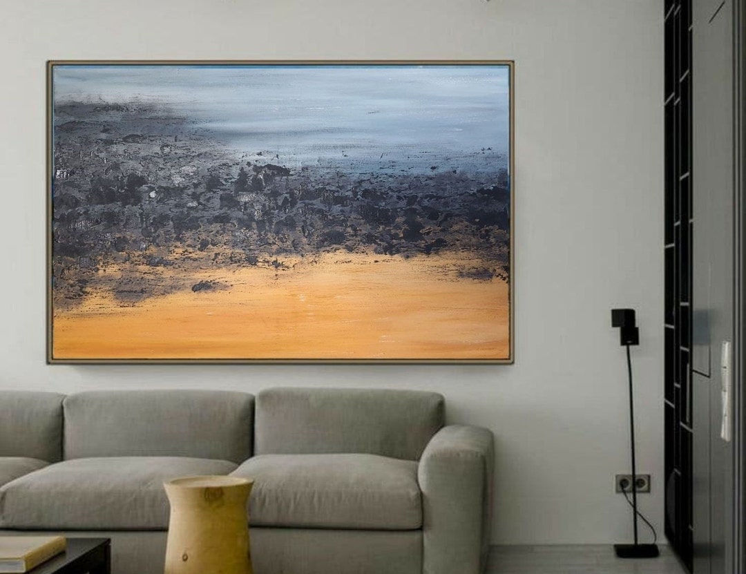 Large Painting Oversize Abstract Texture Wall Art Extra Large Modern ...