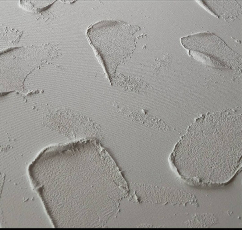 White Rich Texture Extra Large Original Art Canvas Abstract - Etsy