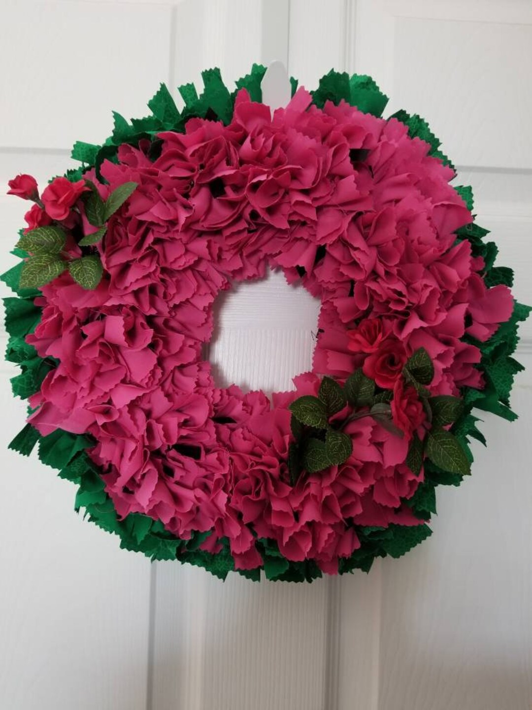 Sissy Poo Home Roses, Roses Rag Wreath - Etsy