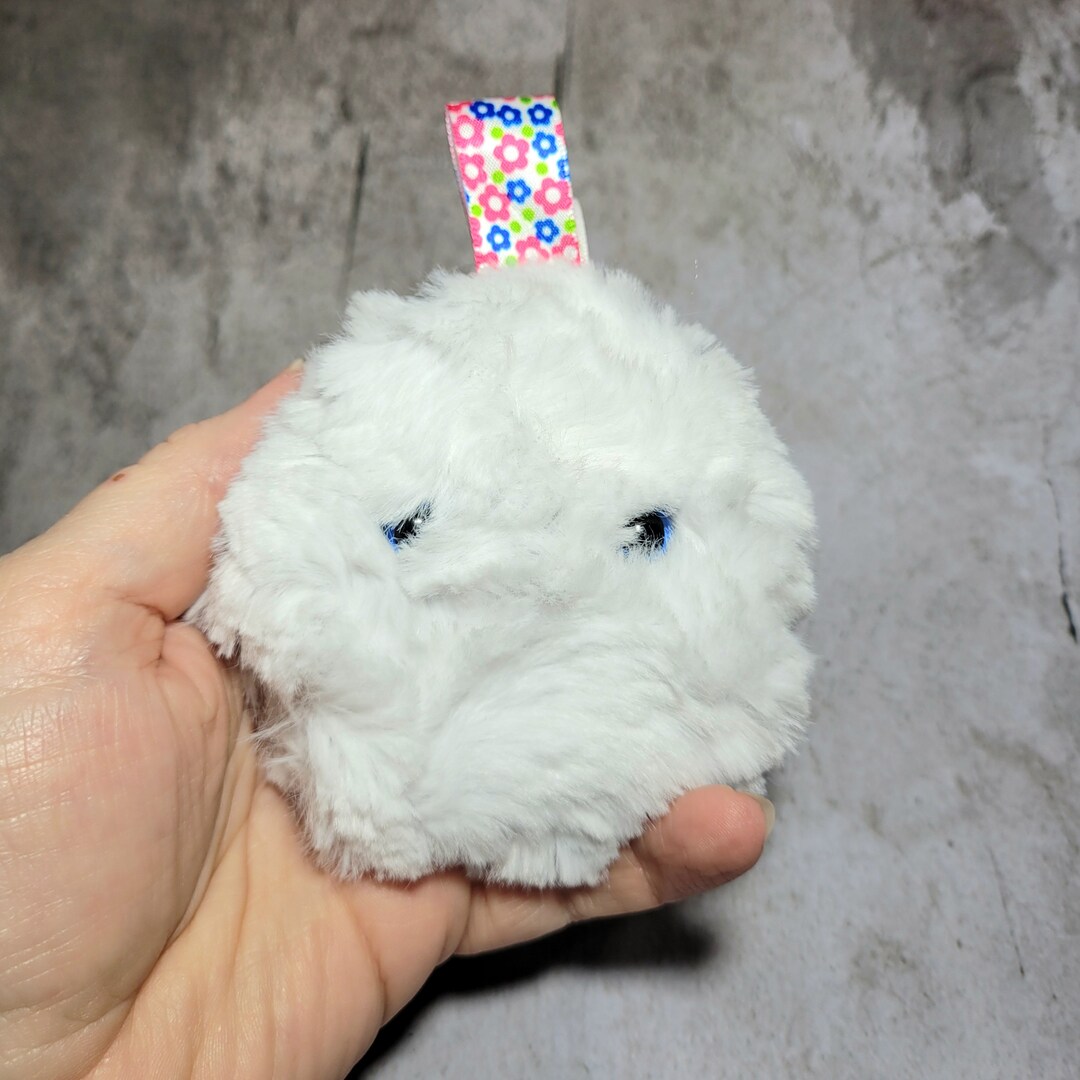 Snow White Faux Fur Worry Pet, Anxiety Pet, Desk Toy, School Fidget ...