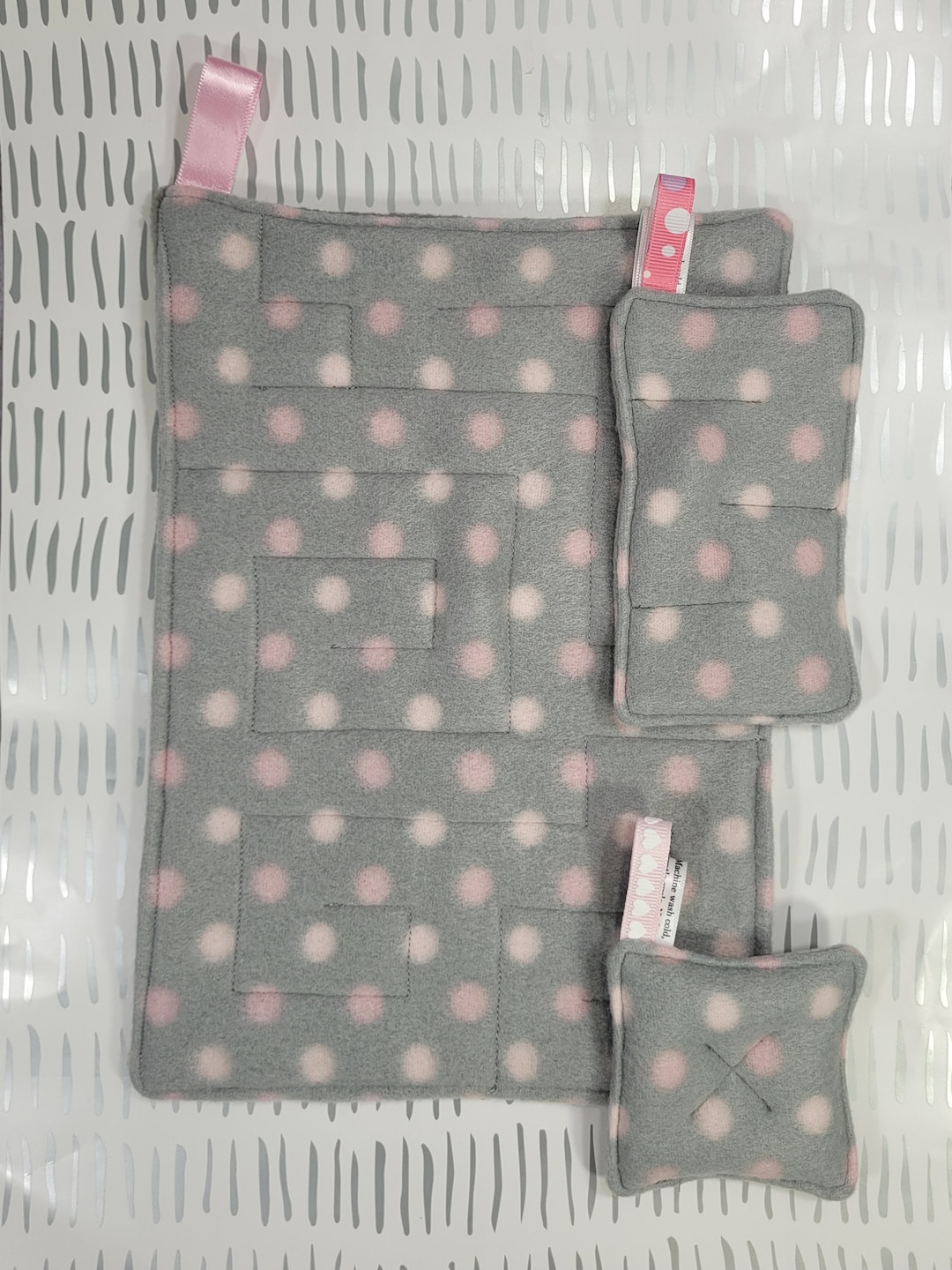 3-piece Pink Polka Dots Sensory Maze and Fidget Set - Etsy