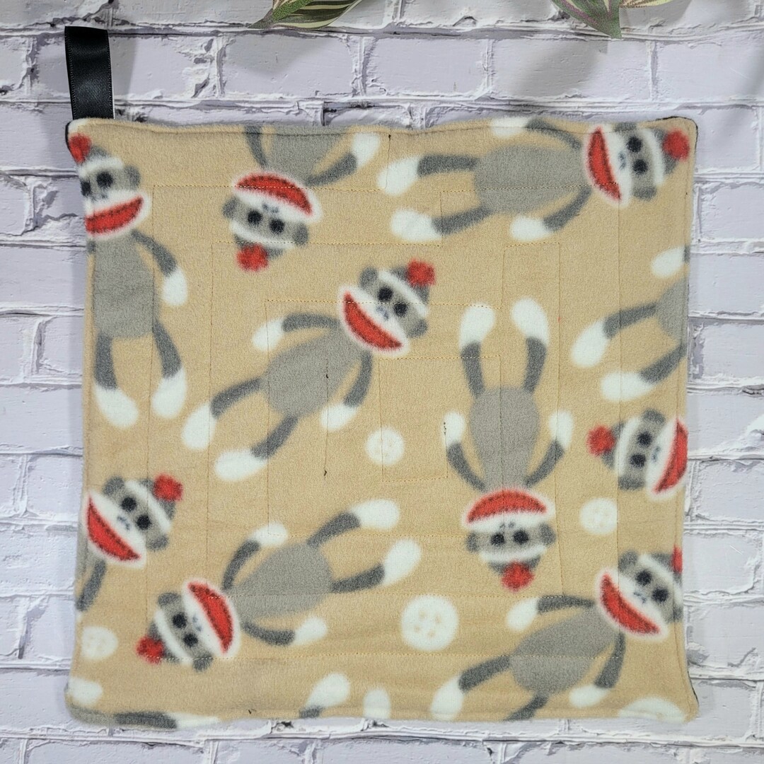 Sock Monkeys 10"x10" Fleece Marble Maze, Sensory Stim, Quiet Activity ...