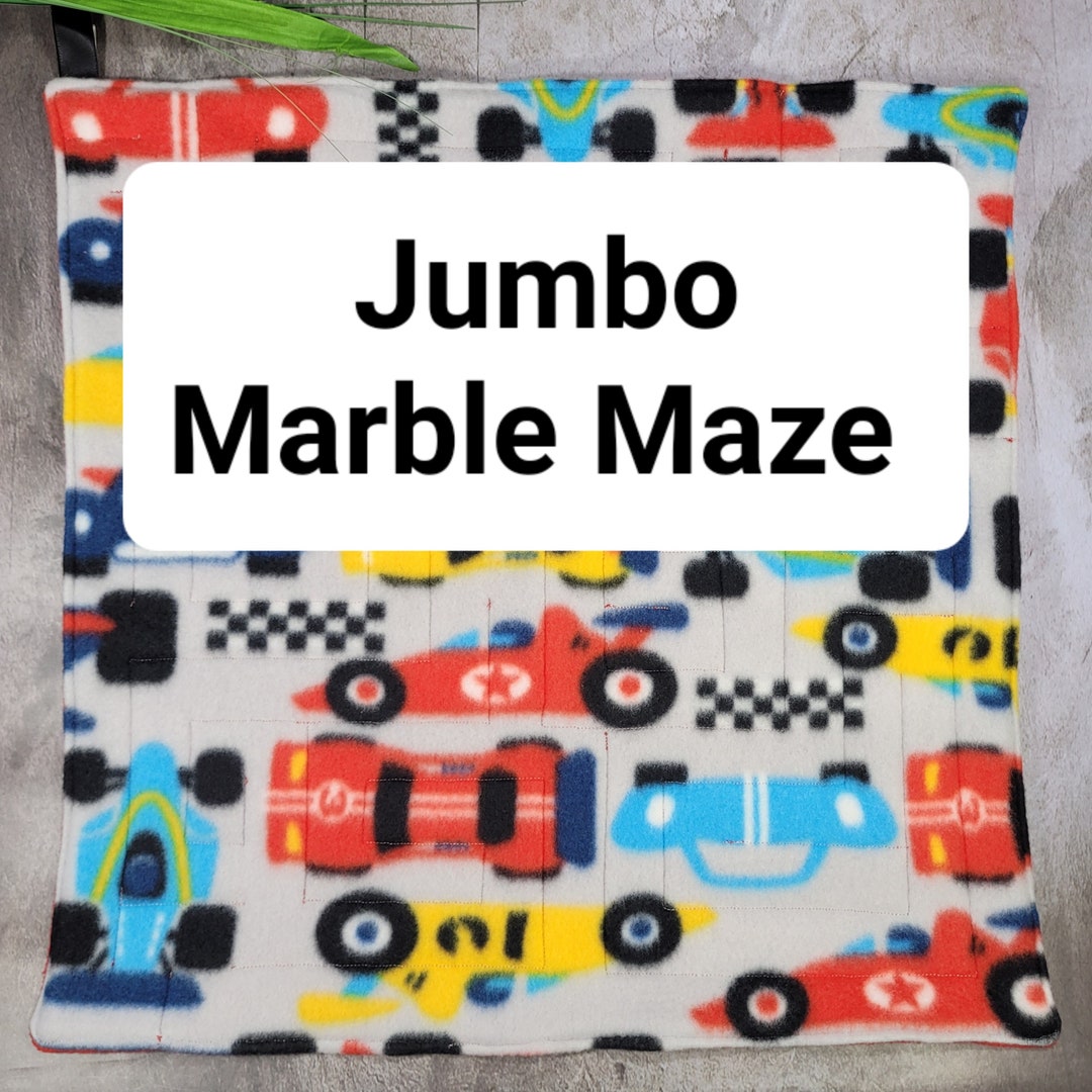 Race Cars Jumbo Fleece Marble Maze for Sensory Stimulation 16x16 ...