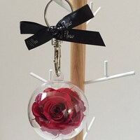 Rose Keychain, SMALL Rose Charm, Bridesmaid Keychain, Valentine's Gift ...