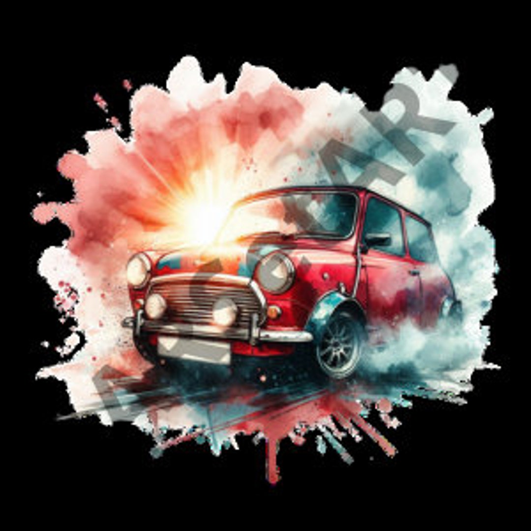 Pack 2 Transparent PNG Mini Cooper, Digital Download, Digital Art Print ...