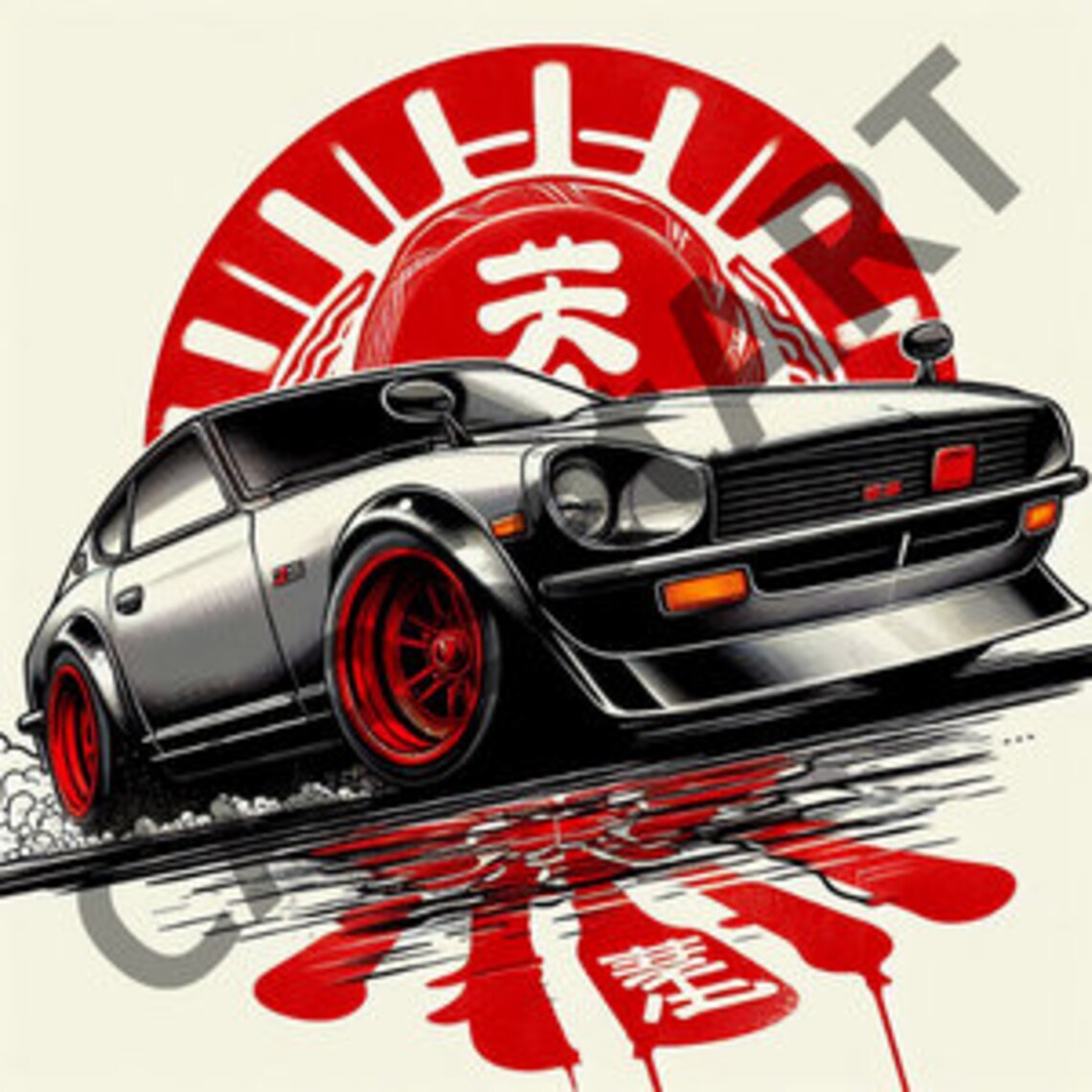 Pack 4 Fairlady Z, 240 Z, Datsun, Nissan, Japanese Car, Japanese Print - Etsy