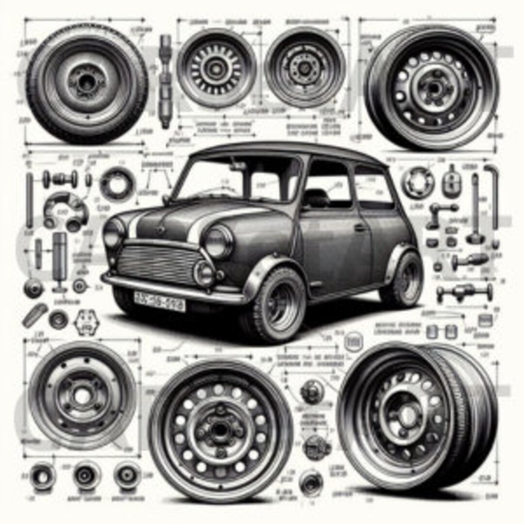 Pack 4 Mini Cooper, Digital Download, Digital Art Print, Classic Mini ...