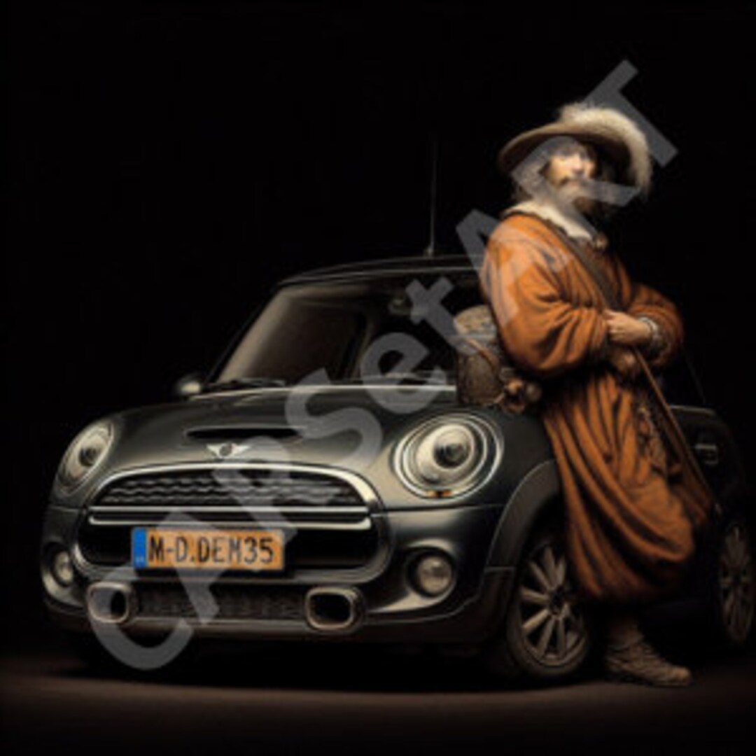 Pack 5 PNG Mini Cooper, Digital Art Print, Classic Mini Cooper, Mini ...