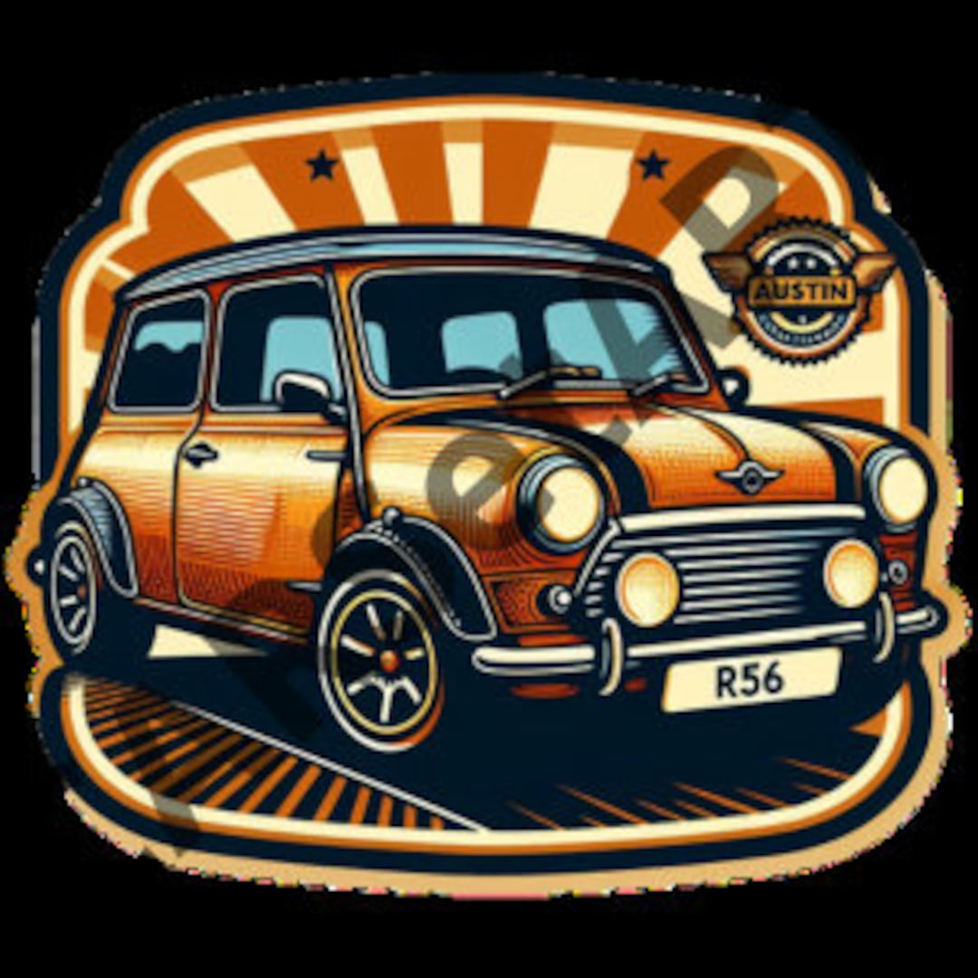 Pack 6 Mini Cooper, Digital Download, Digital Art Print, Classic Mini ...