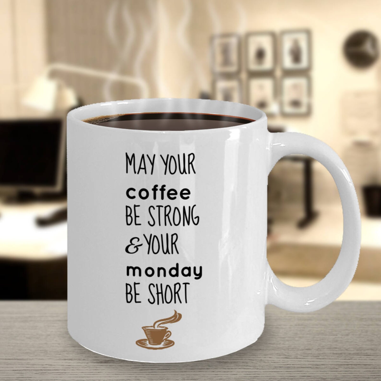 Strong Coffee and Mondays Monday Morning Mug Funny Work Mug for Friends ...