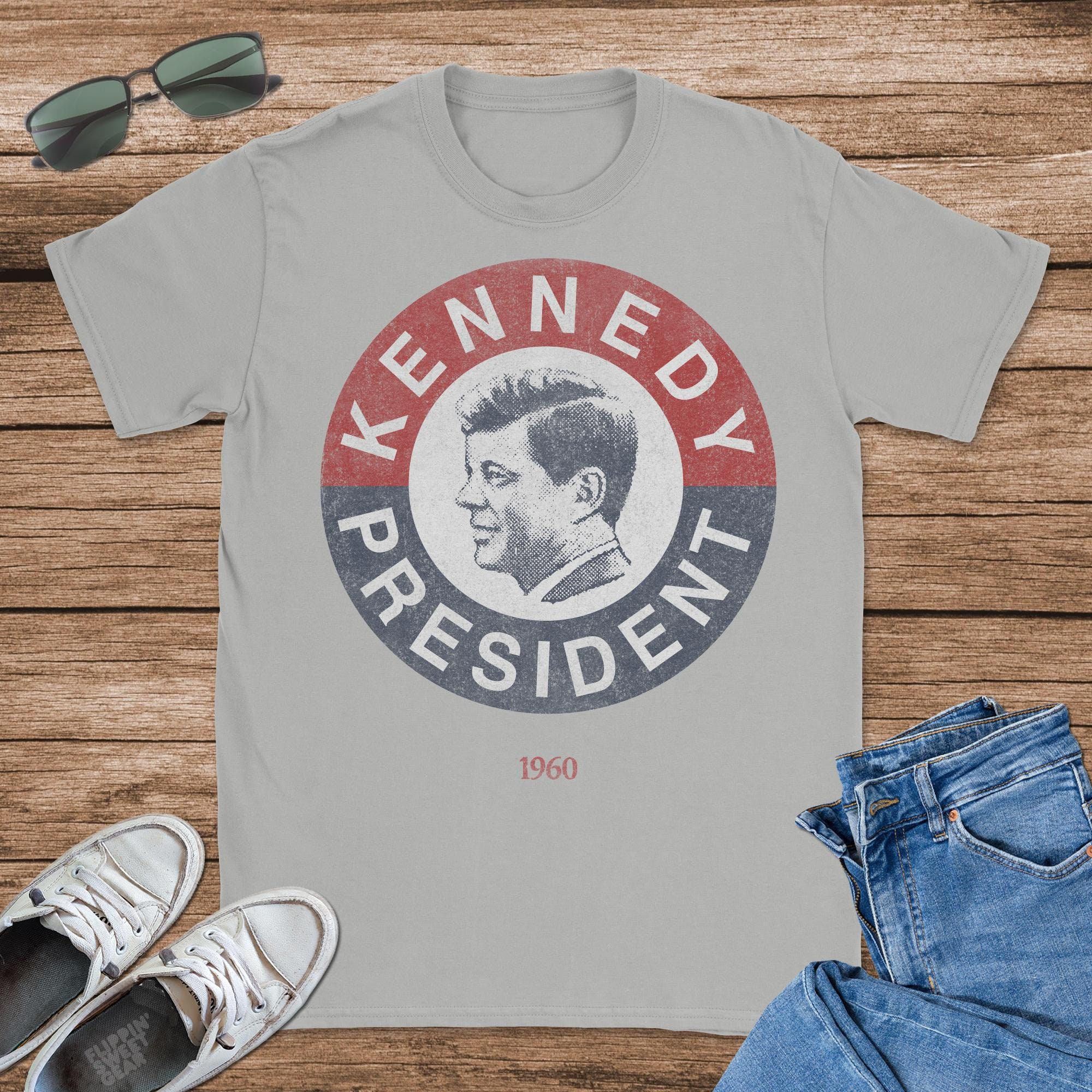 Retro J.F.K John F Kennedy 1960 Presidential Campaign T-shirt, Jfk Tank ...