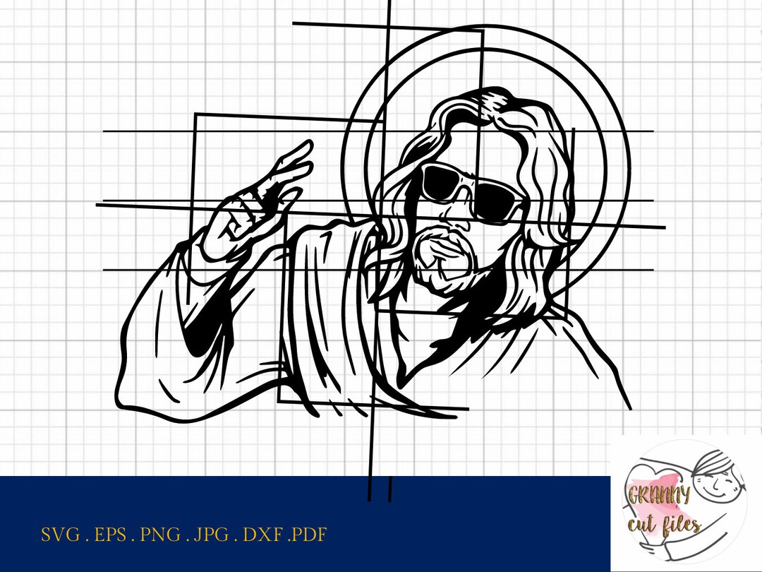 Jesus SVG, Funny DXF, Png, Cut File, Cricut, Silhouette, Pdf, Jpg, Cool ...