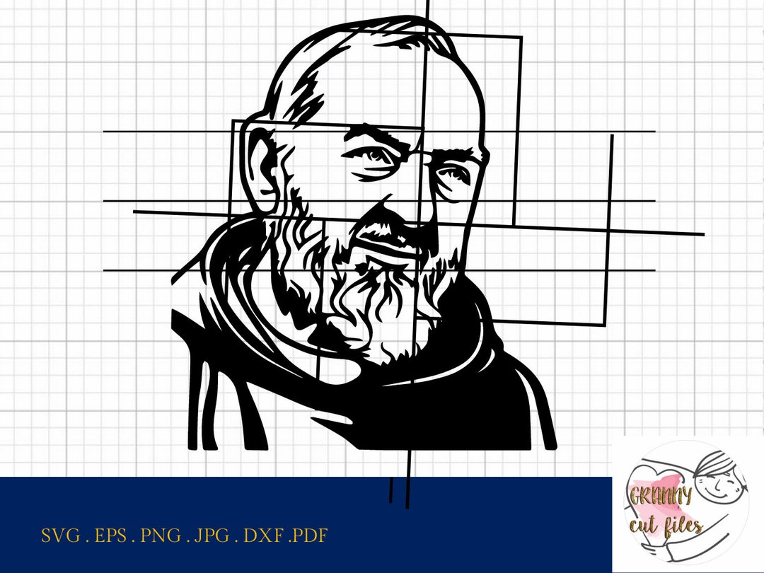 Padre Pio SVG, DXF, Png, Cut File, Cricut, Design, Silhouette - Etsy UK