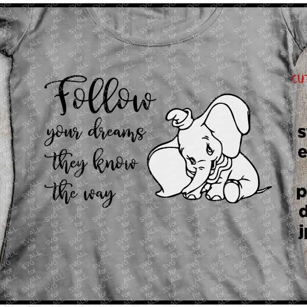 Dumbo Silhouette Decal - Etsy