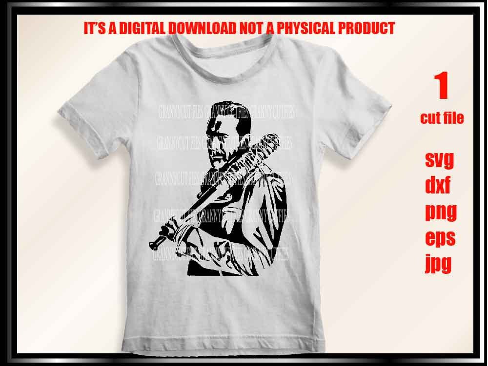 Negan Svg Vector Shirt Cricut Silhouette Party Supply - Etsy Denmark