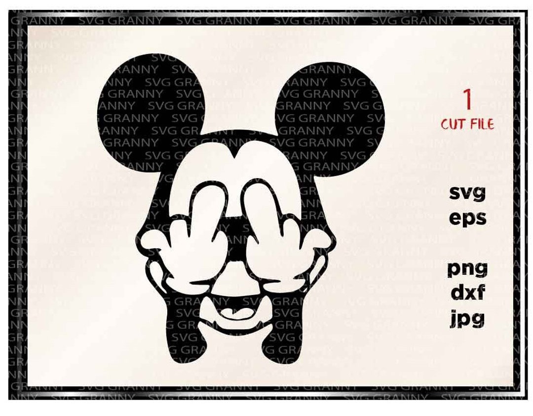 Maus Svg, Mittelfinger Cricut, Silhouette, Party Supply Dekorationen ...