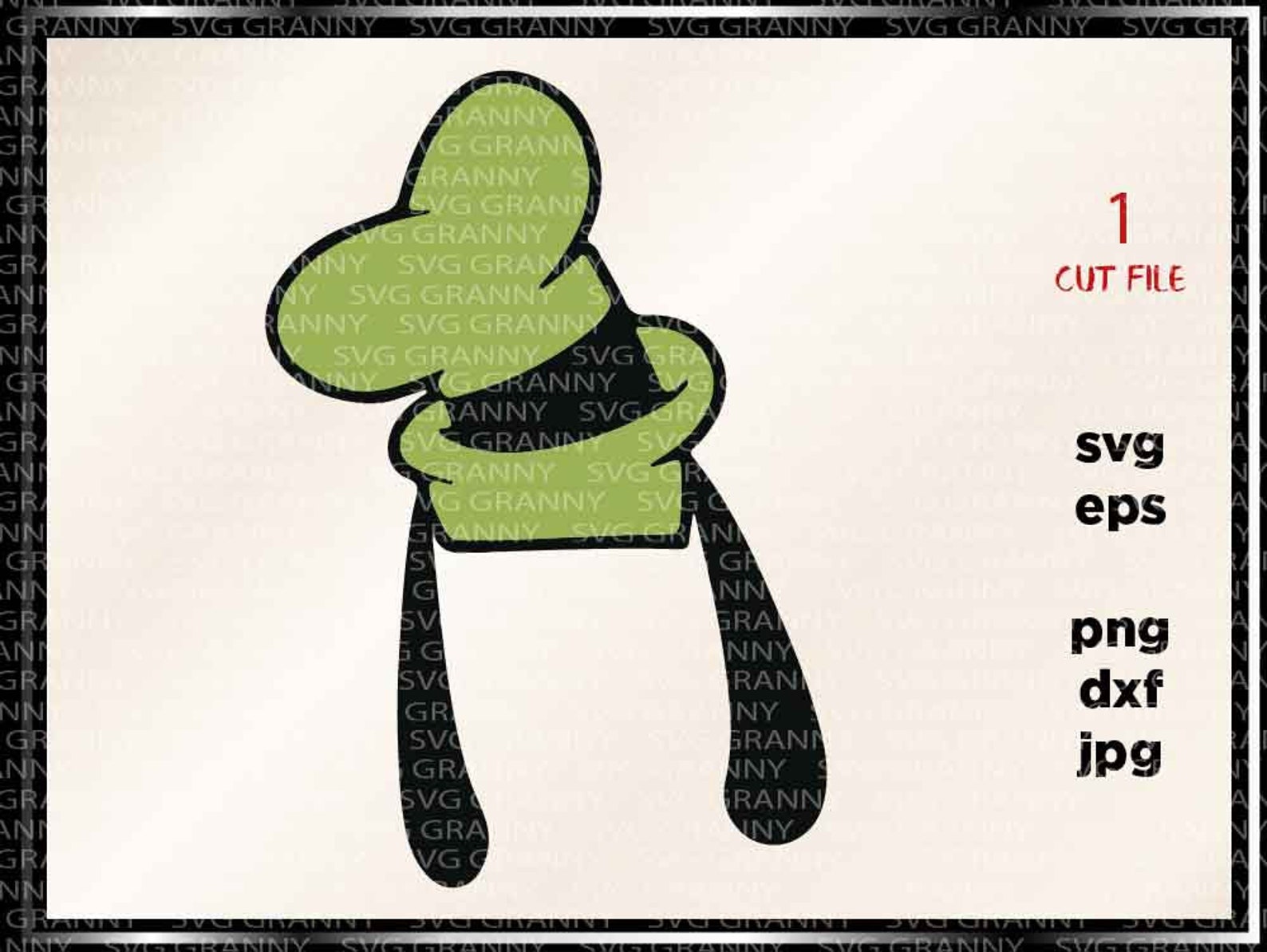 Goofy Hat SVG Disney DXF Png Layered Cut File Cricut Designs | Etsy