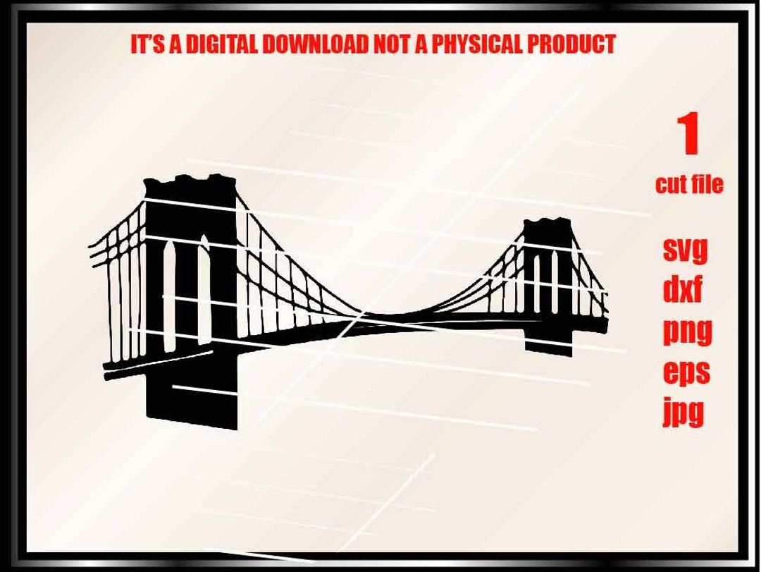 Bridge Svg Svg Dxf Eps Png High Resolution Jpg Reverse - Etsy