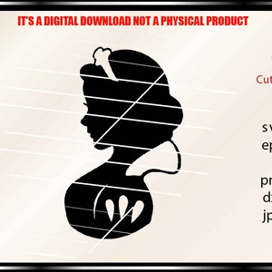 Snow White Silhouette Cut File Printable Cricut - Etsy