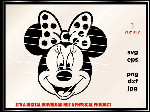 Minnie mouse smiling SVG Disney Minnie shirt vector design | Etsy