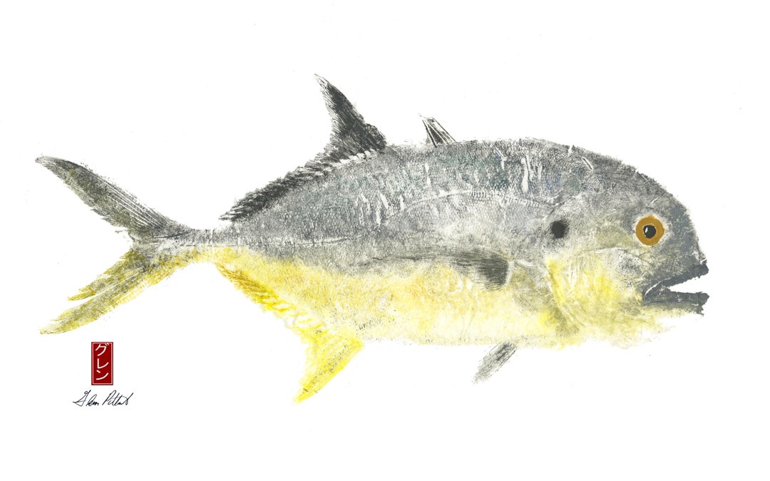 Jack Crevalle Fish Print - Etsy