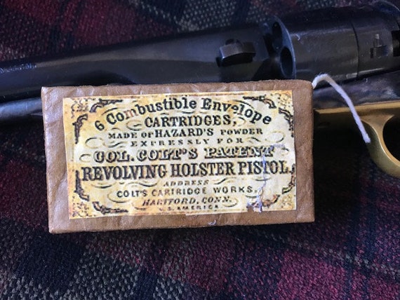 Colt Army Caliber .44 Paper Cartridge Box | Etsy