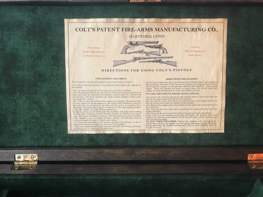 Colt Label With Loading Directions - Etsy